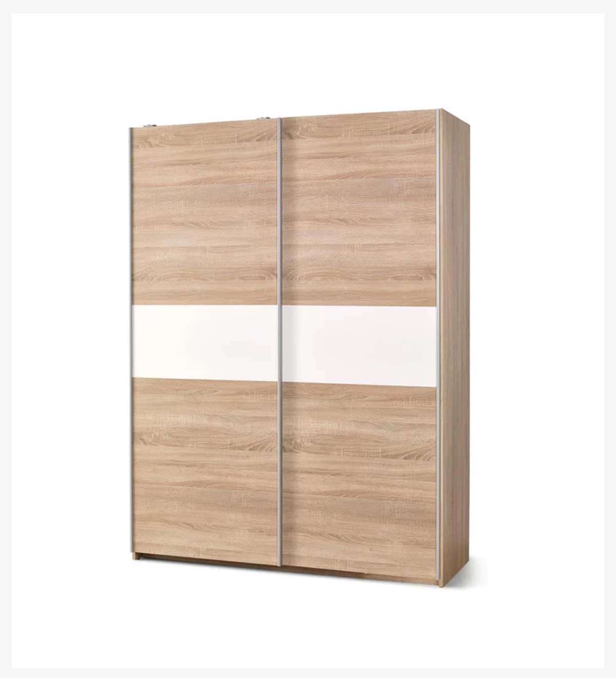 Dulap Lima S1 alb/sonoma – am|Mobilier